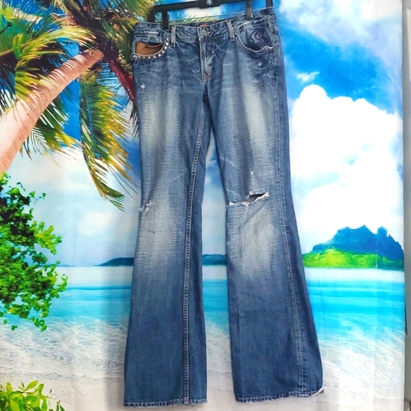 Sacred Threads | Jeans | Sacred Jeans Embroidered Pocket Frayed Hems ...